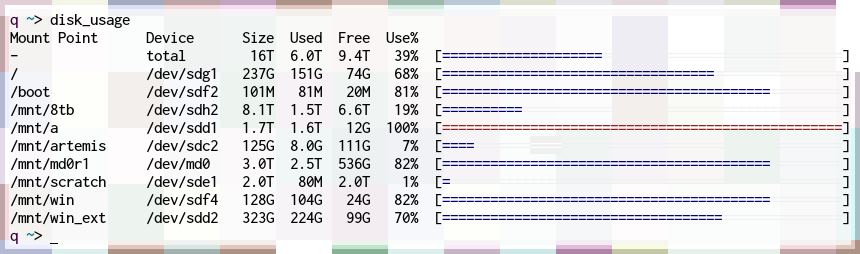 GitHub - JAChapmanII/disk_usage: several implementations of colored disk usage displays (bash ...